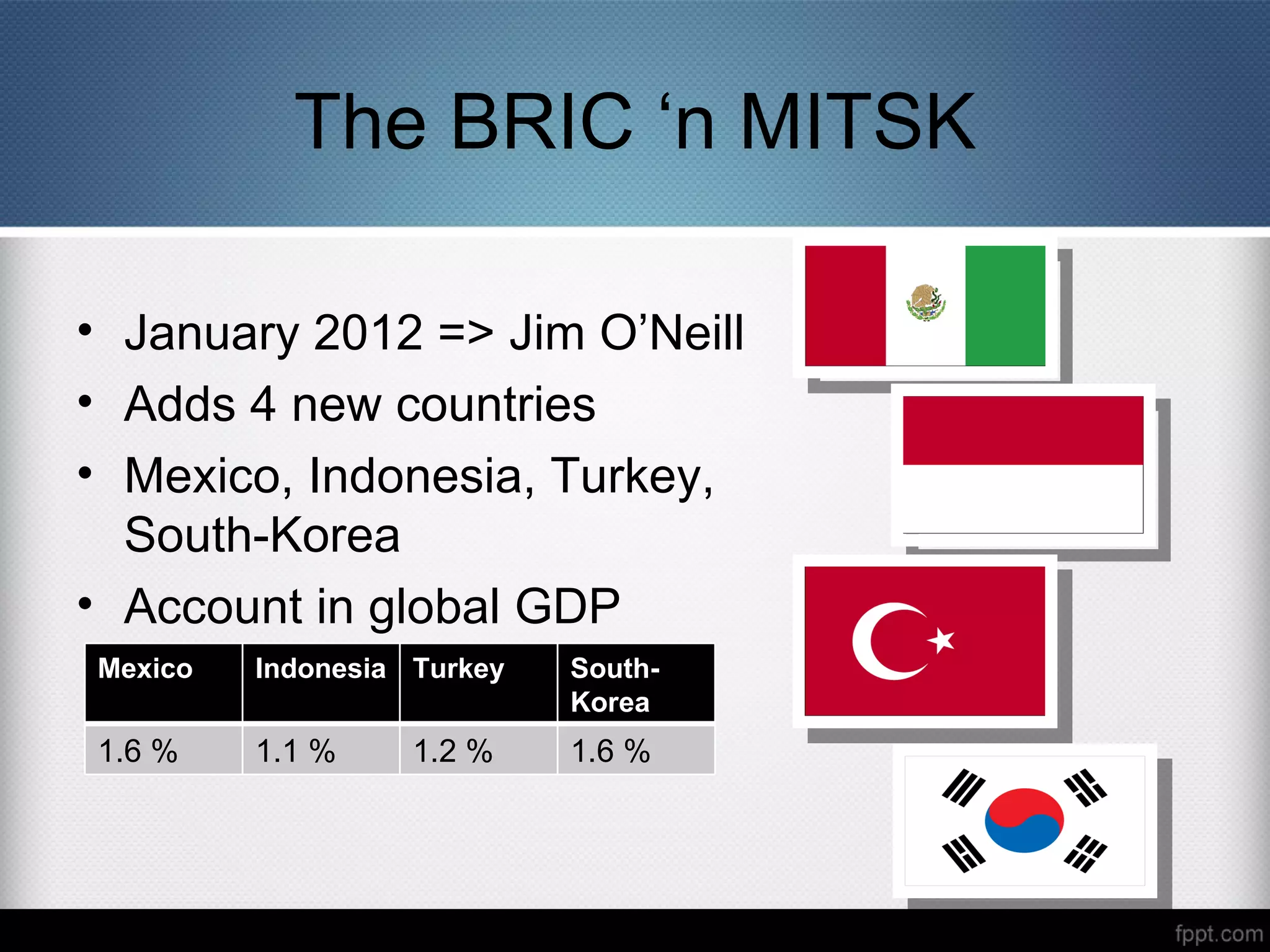 The BRICs are taking control | PPT