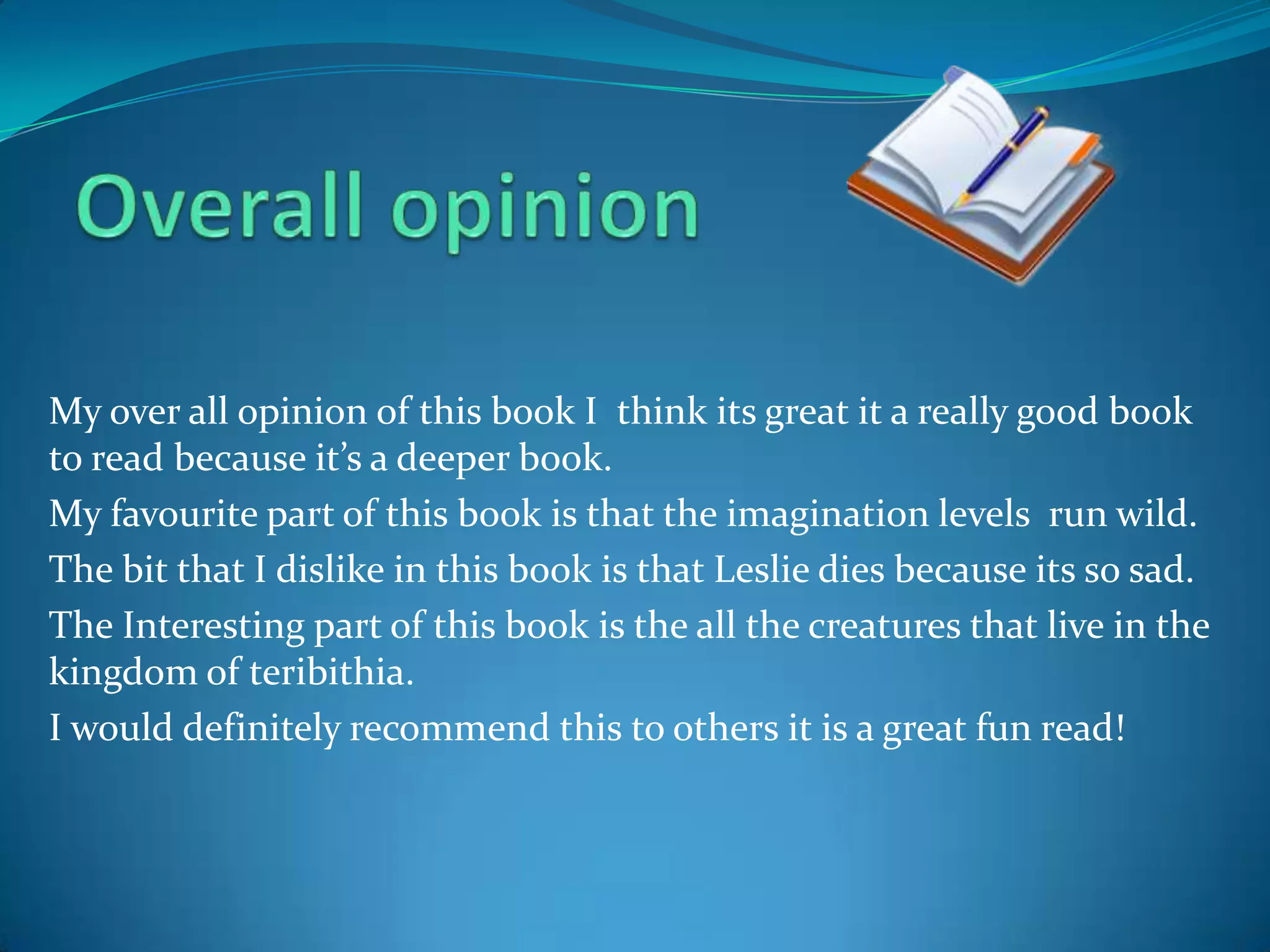 The bridge to teribithia powerpoint | PPT