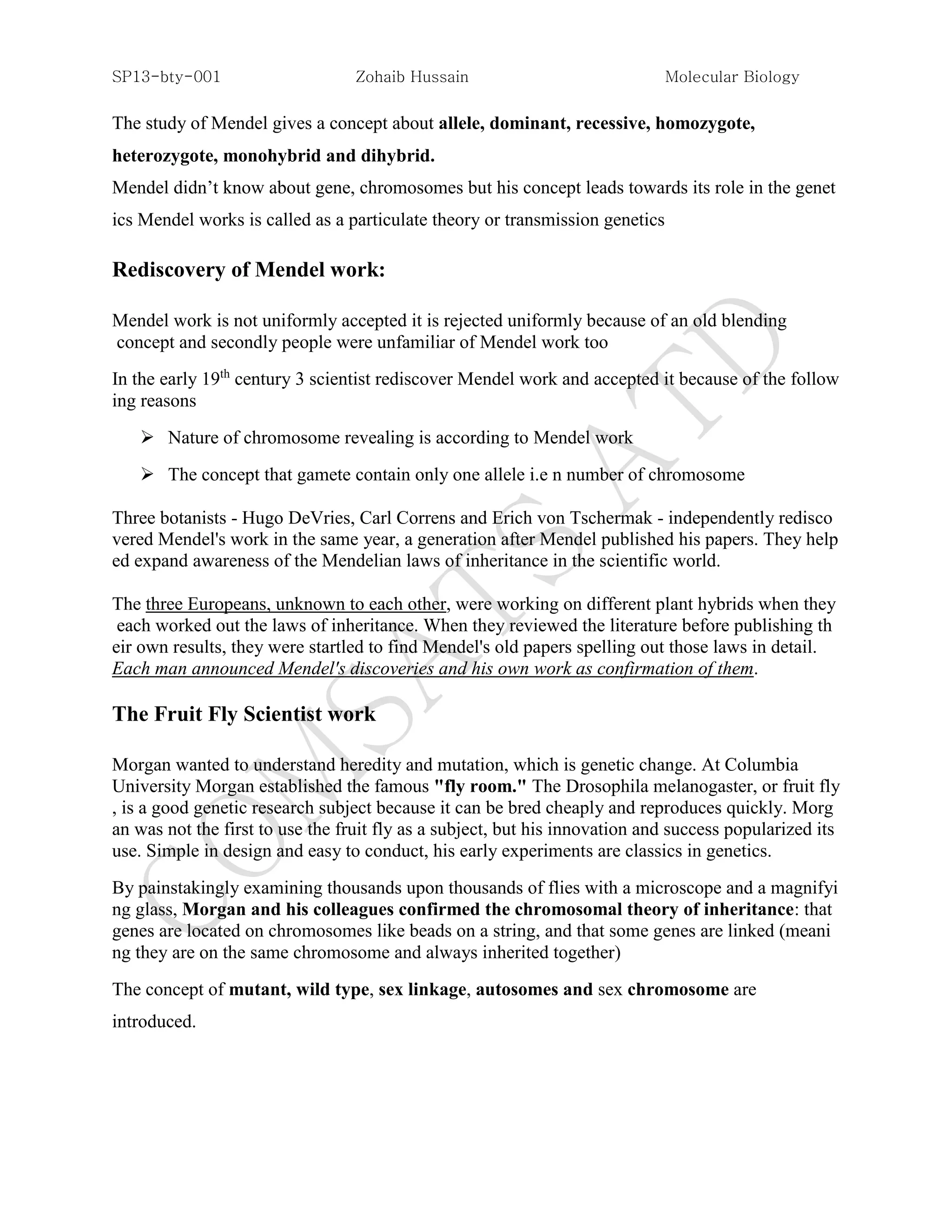 The brief history of molecular biology | DOCX