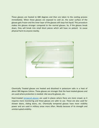 All you need to know about Tempered Glass | PDF