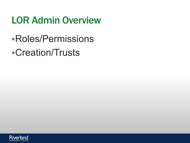 Brightspace Learning Object Repository (LOR): What Is It And How Can I Use It? | PPT