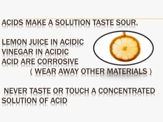 Acid,Bases And Salt (SciEnce) | PPTX | Chemistry | Science