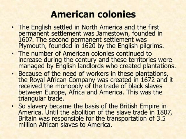 The British colonial Empire | PPTX