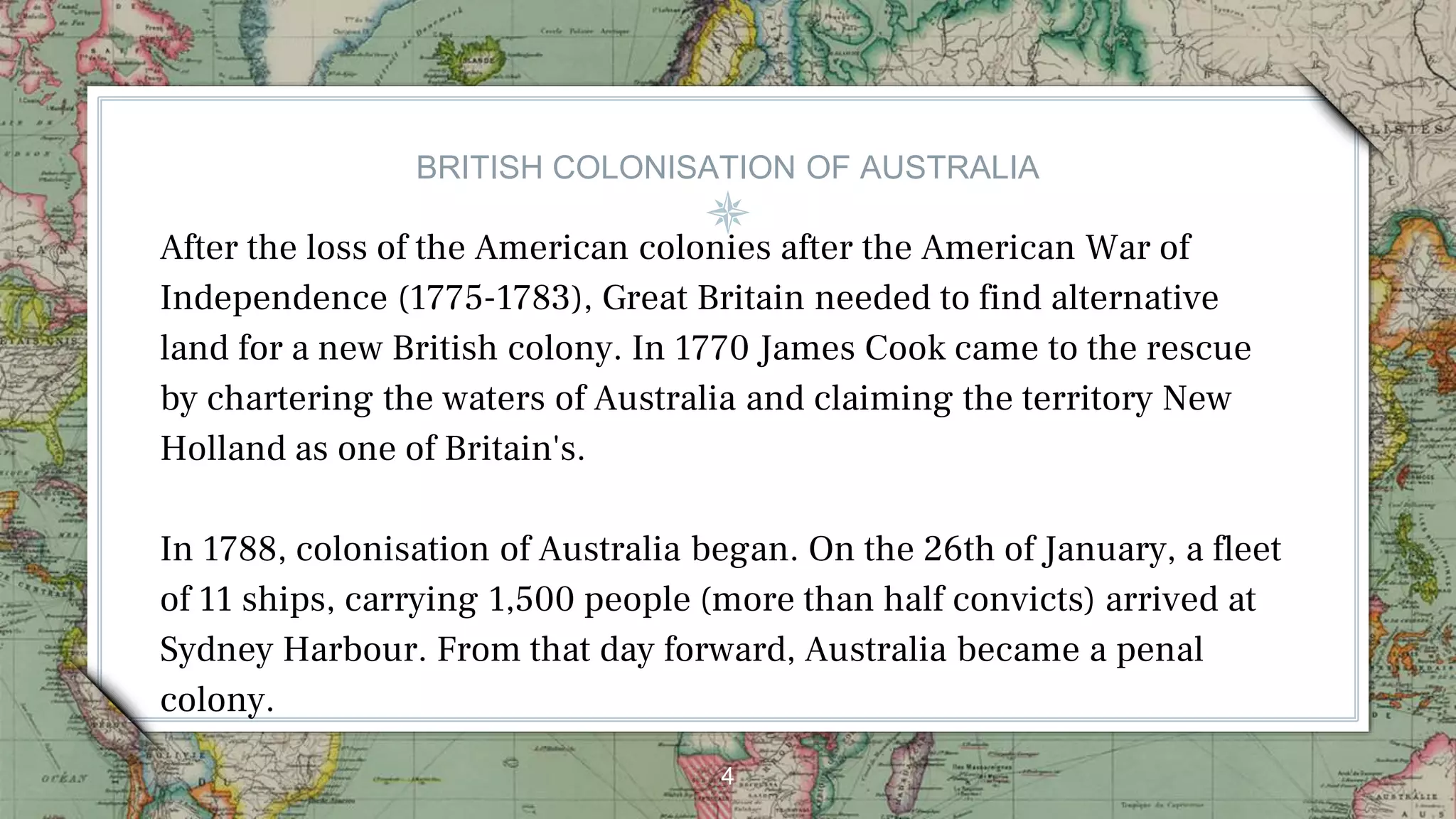 The british colonisation of australia | PPTX