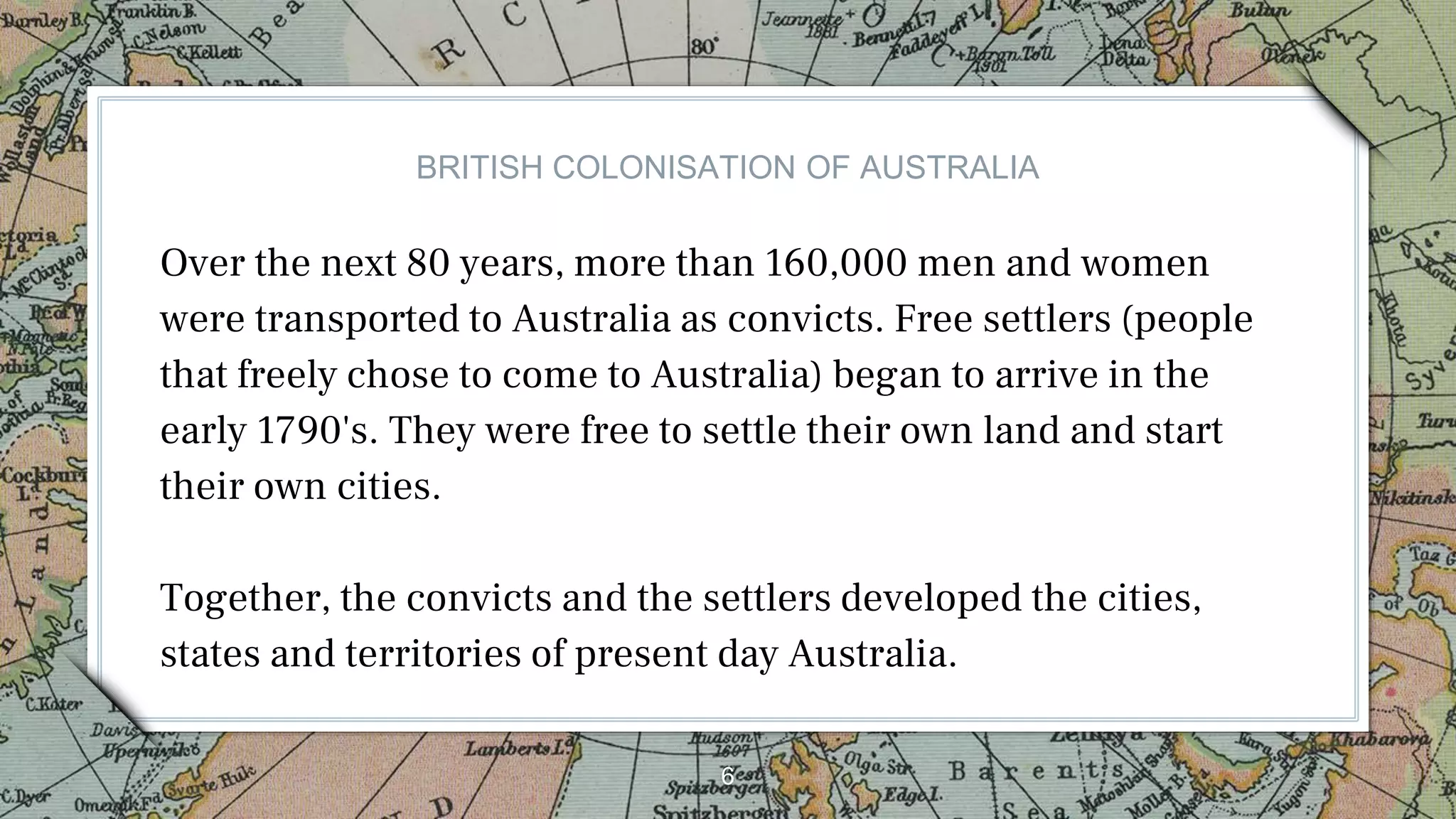 The british colonisation of australia | PPTX
