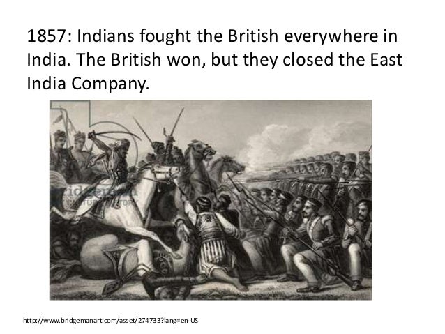 The british in india
