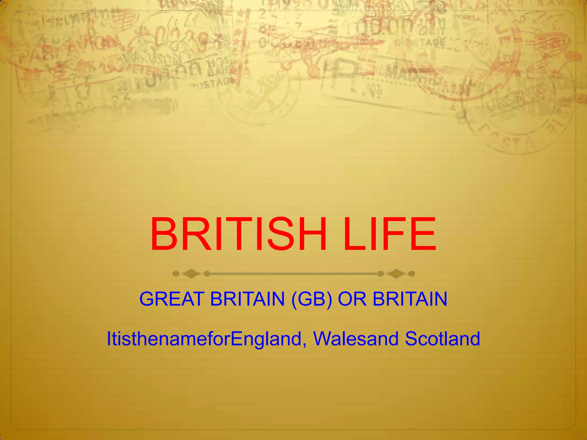 THE BRITISH ISLES | PPT