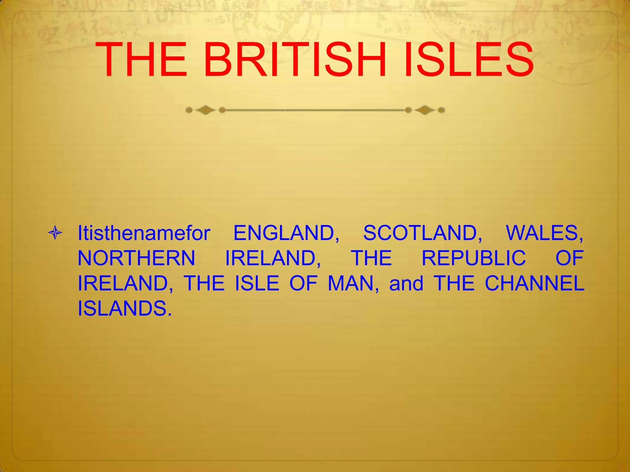 THE BRITISH ISLES | PPT