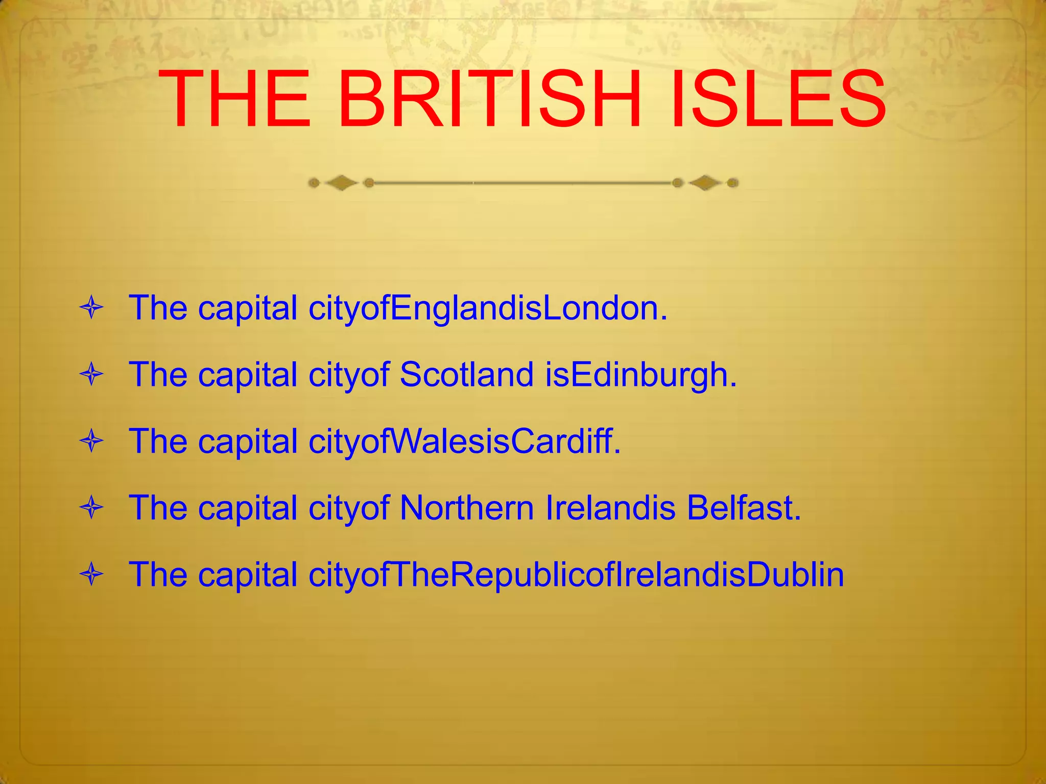 THE BRITISH ISLES | PPT