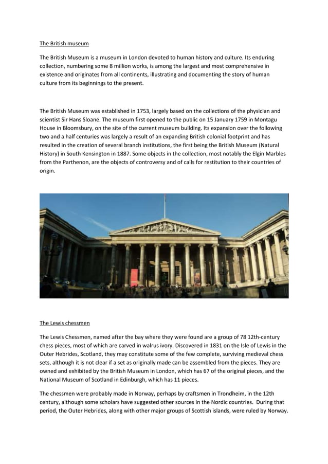 The british museum | DOCX