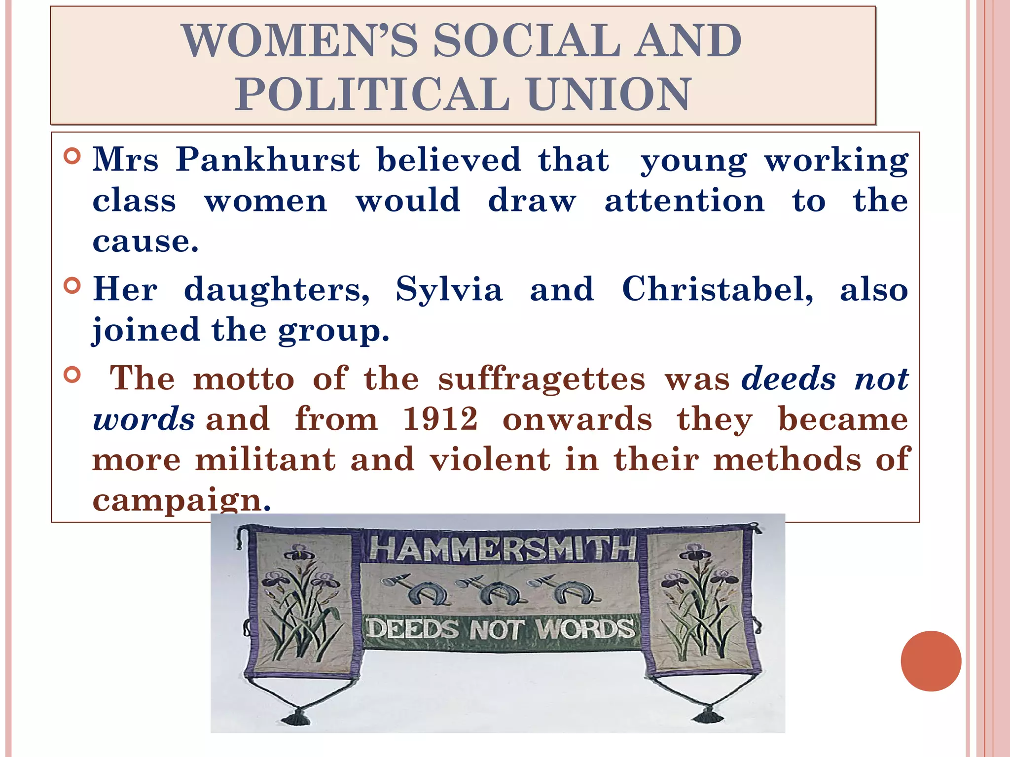 The British Suffragettes | PPT