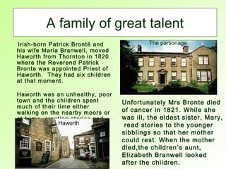 The brönte family | PPT | Celebrity Families | Pop Culture