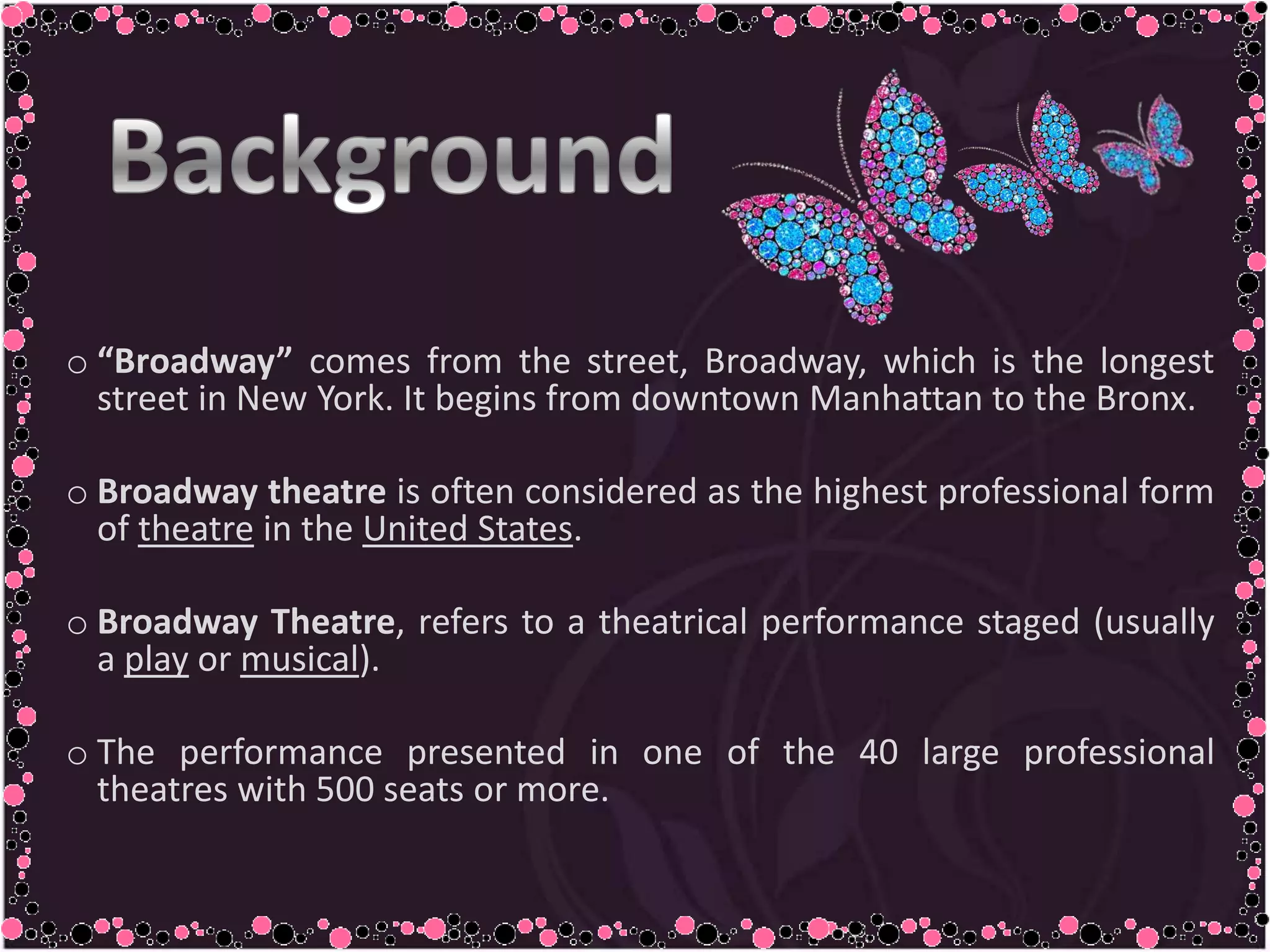 The Broadway Theatre (PM) | PPT