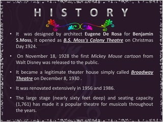 The Broadway Theatre (PM) | PPT