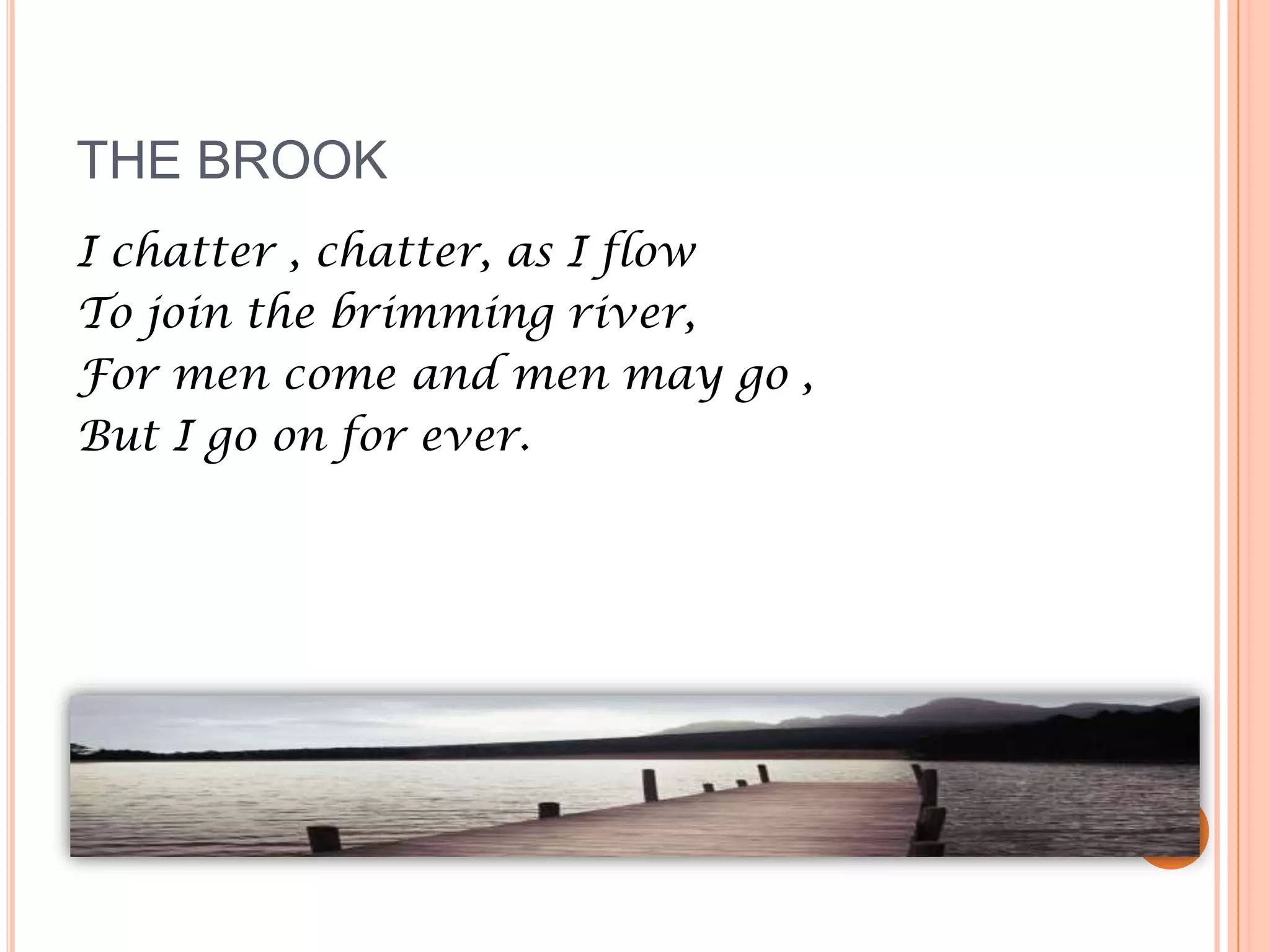 The brook | PPTX