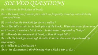 The brook | PPT