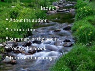 The brook | PPTX