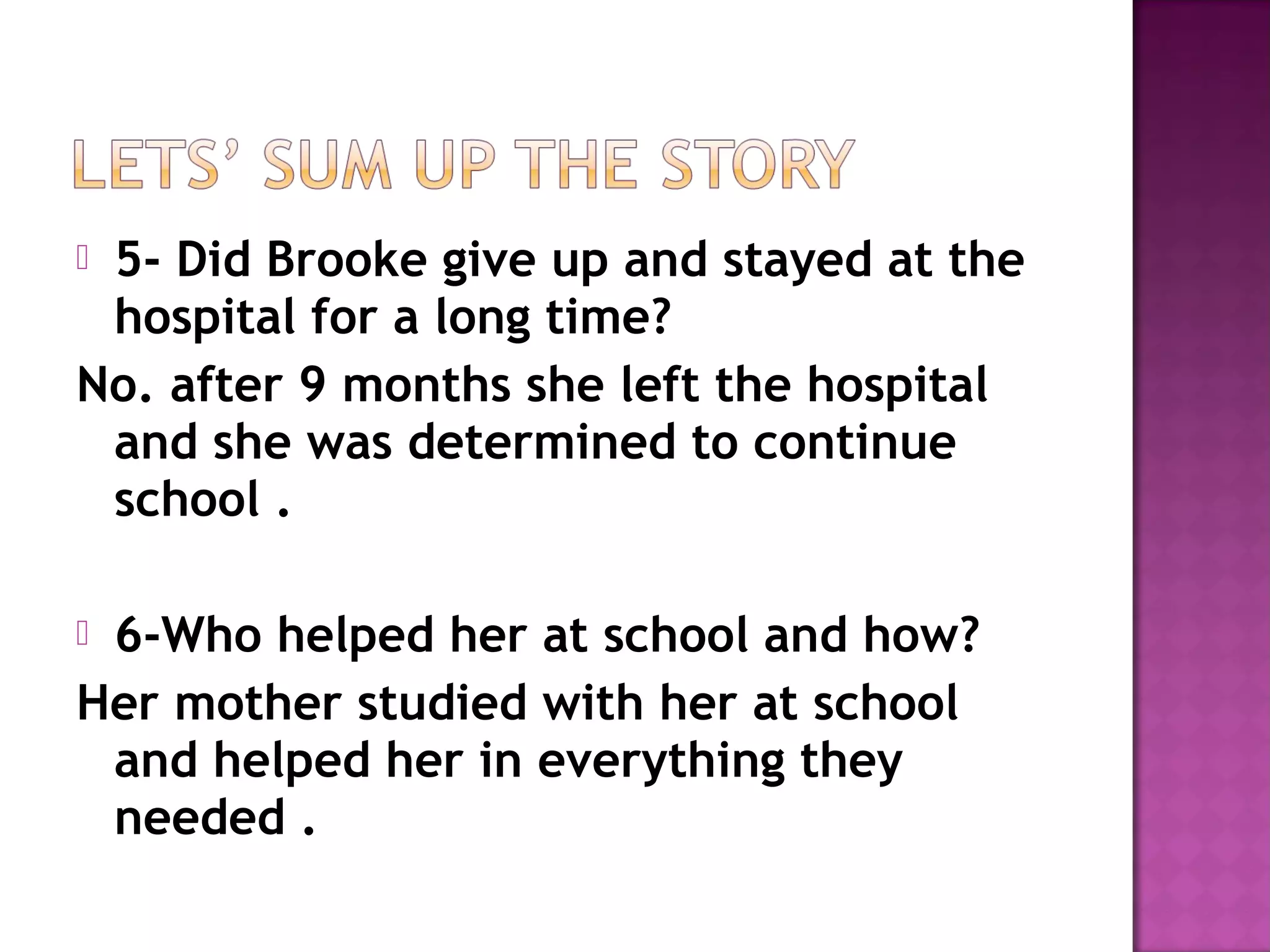 The brooke elisson_story2 | PPT