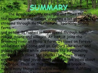 The brook ppt | PPTX