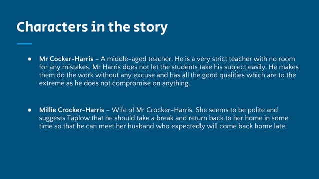 The browning version | PPT