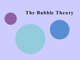 The Bubble Theory Ppt