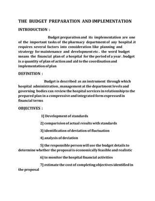 THE BUDGET PREPARATION AND IMPLEMENTATION 2.docx