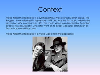 The Buggles - Video Killed the Radio Star | PPTX