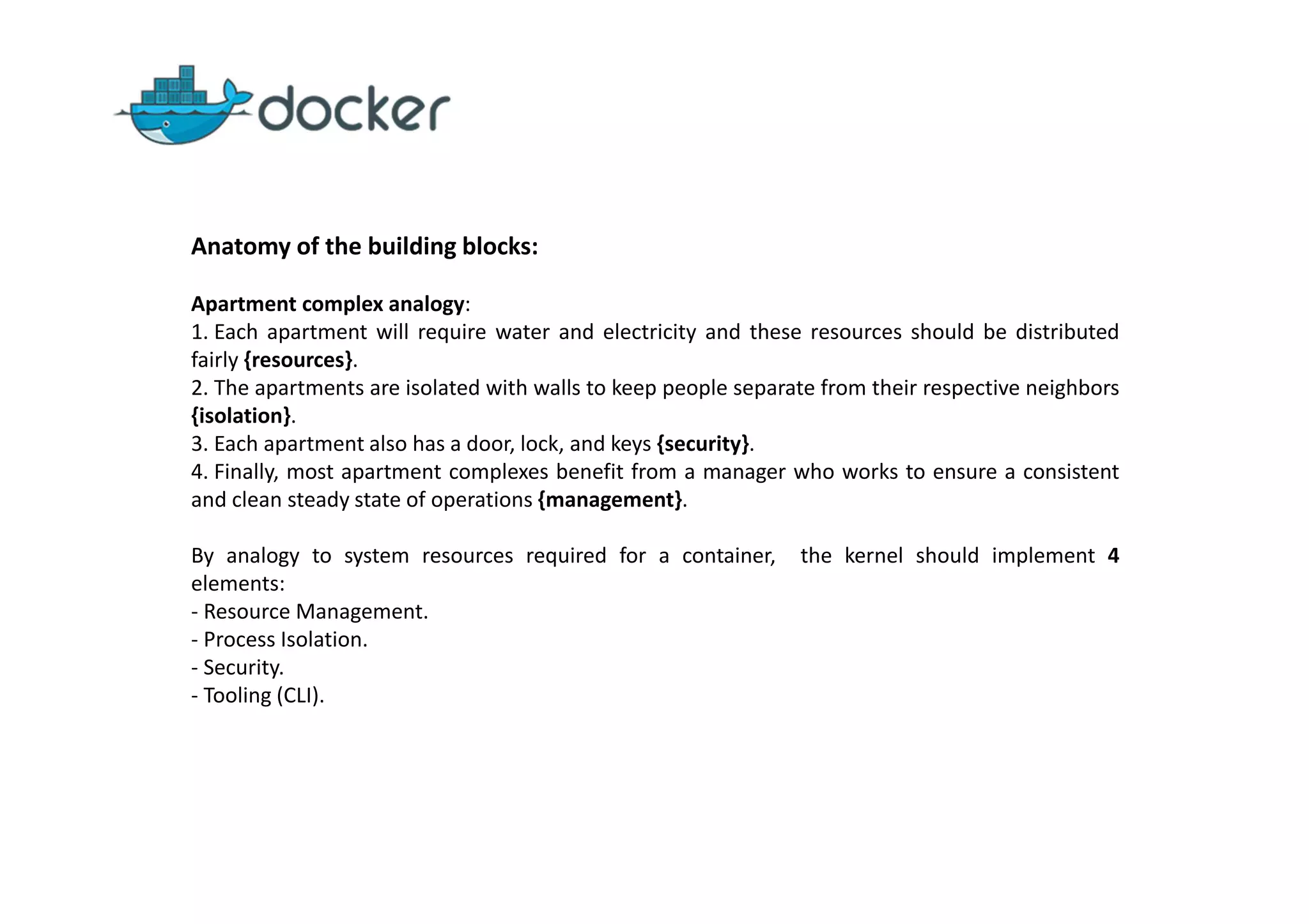The building blocks of docker. | PPT