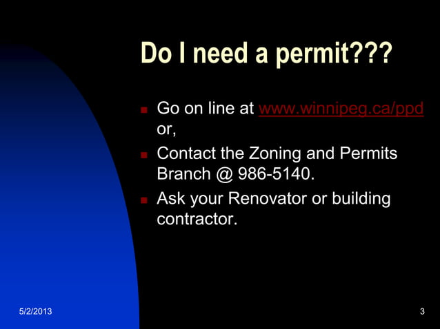 The building permit process for your home renovation | PPT