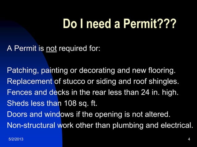 The building permit process for your home renovation | PPT