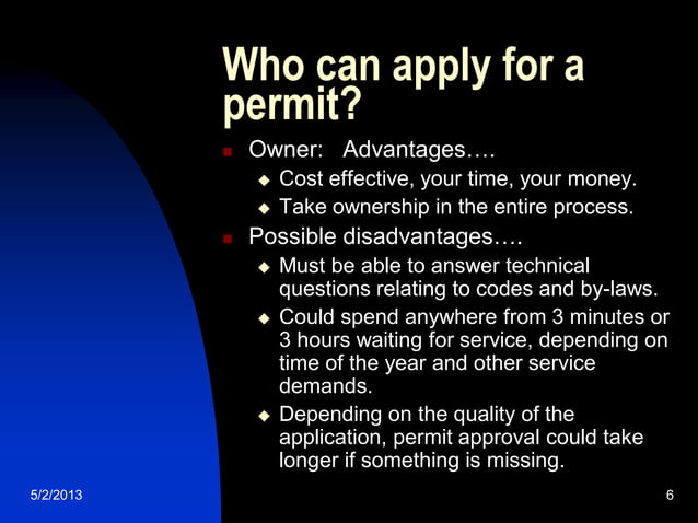 The building permit process for your home renovation | PPT