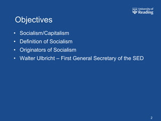 The building up of socialism in the gdr pt 1 | PDF