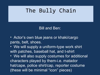 The bully chain costumes | PPT