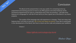 The Bund language | PPT | Free Download