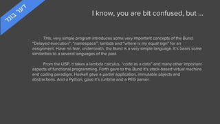 The Bund language | PPTX