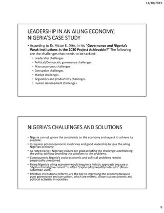 The burden and expecttations of an ailing economy; islamic perspective ...