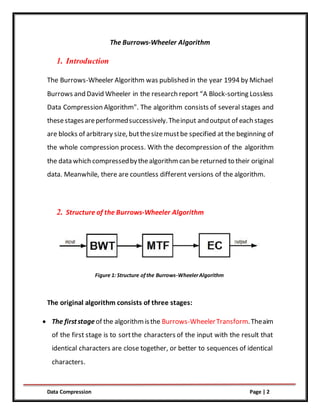 The Burrows-Wheeler Algorithm | PDF