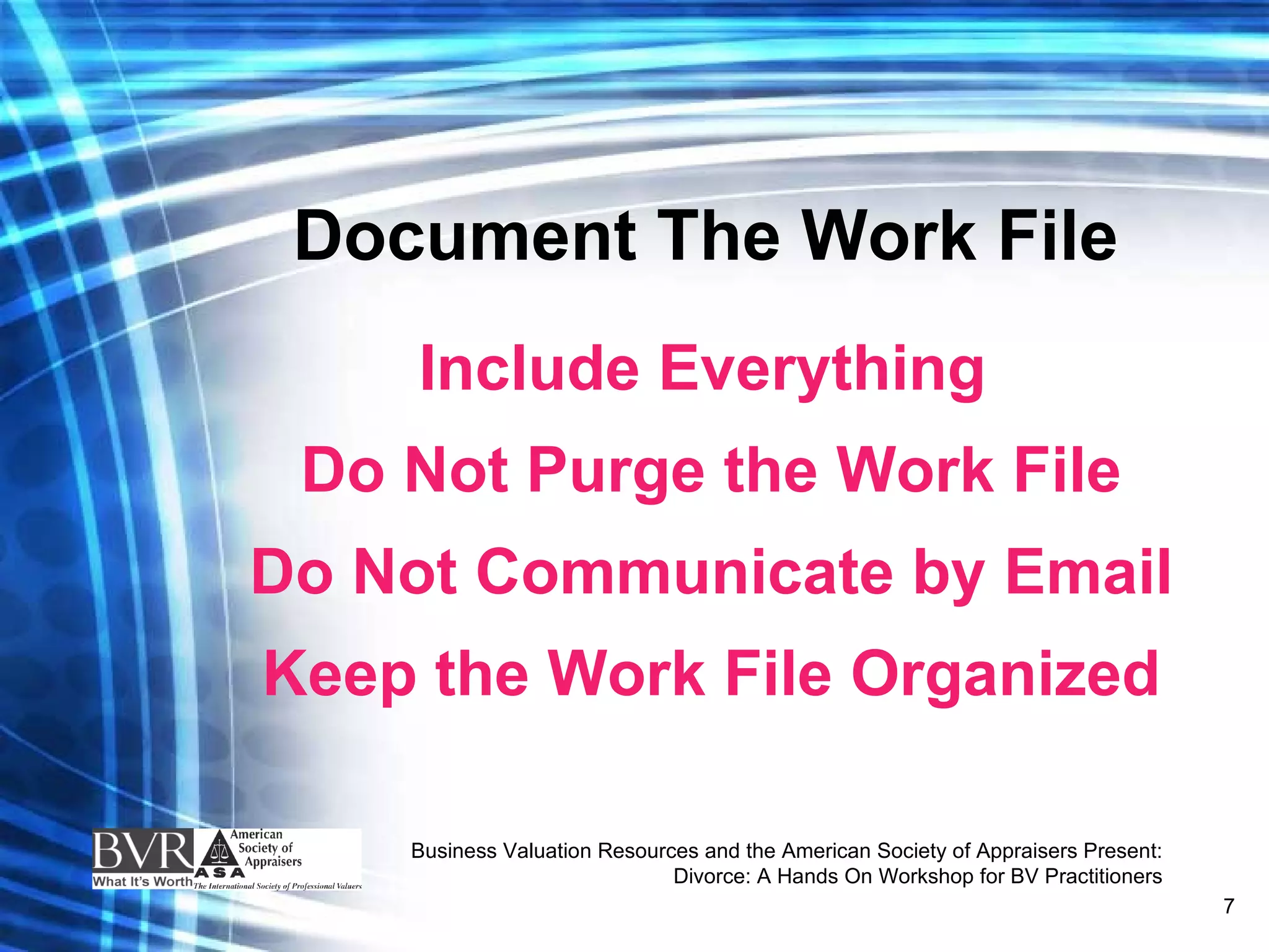 The Business Appraiser Surviving Cross Examination | PPT