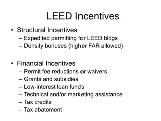 The business case for leed certification | PPTX