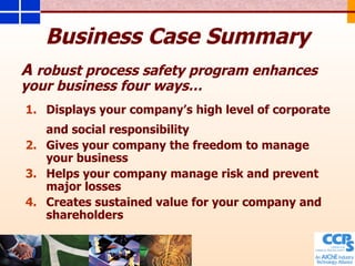 The business case for process safety final ppt | PPT | Business ...