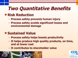 The business case for process safety final ppt | PPT