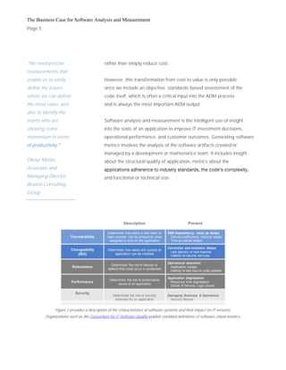 The business case for software analysis & measurement | PDF