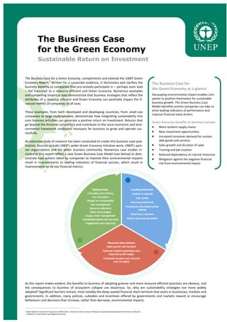 The business case for the green economy | PDF