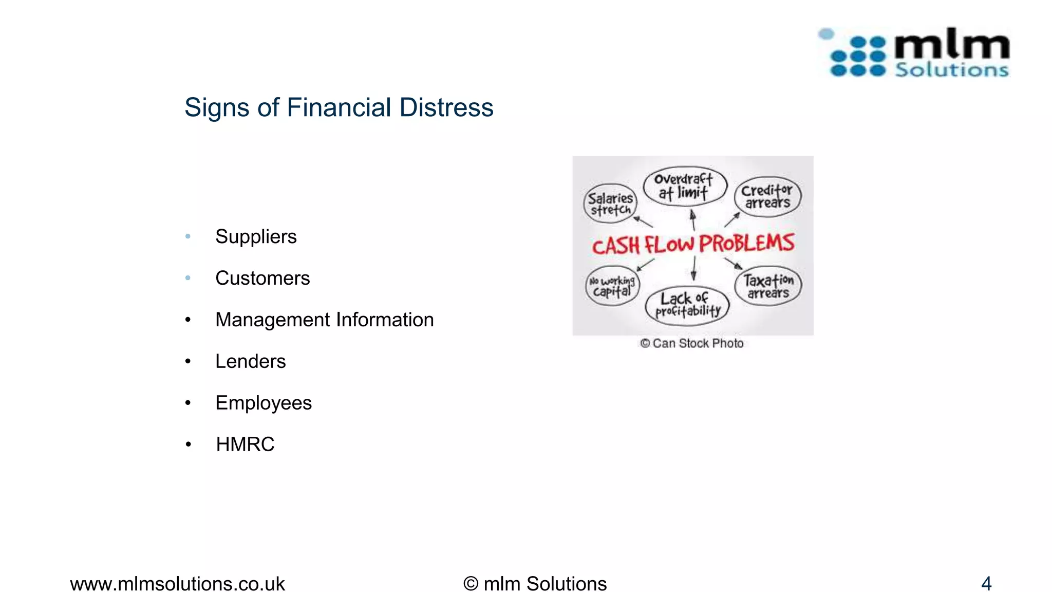 Identifying & Understanding Early Financial Warning Signs | PPTX