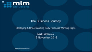 Identifying & Understanding Early Financial Warning Signs | PPTX