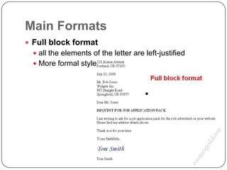 The business letter | PPTX