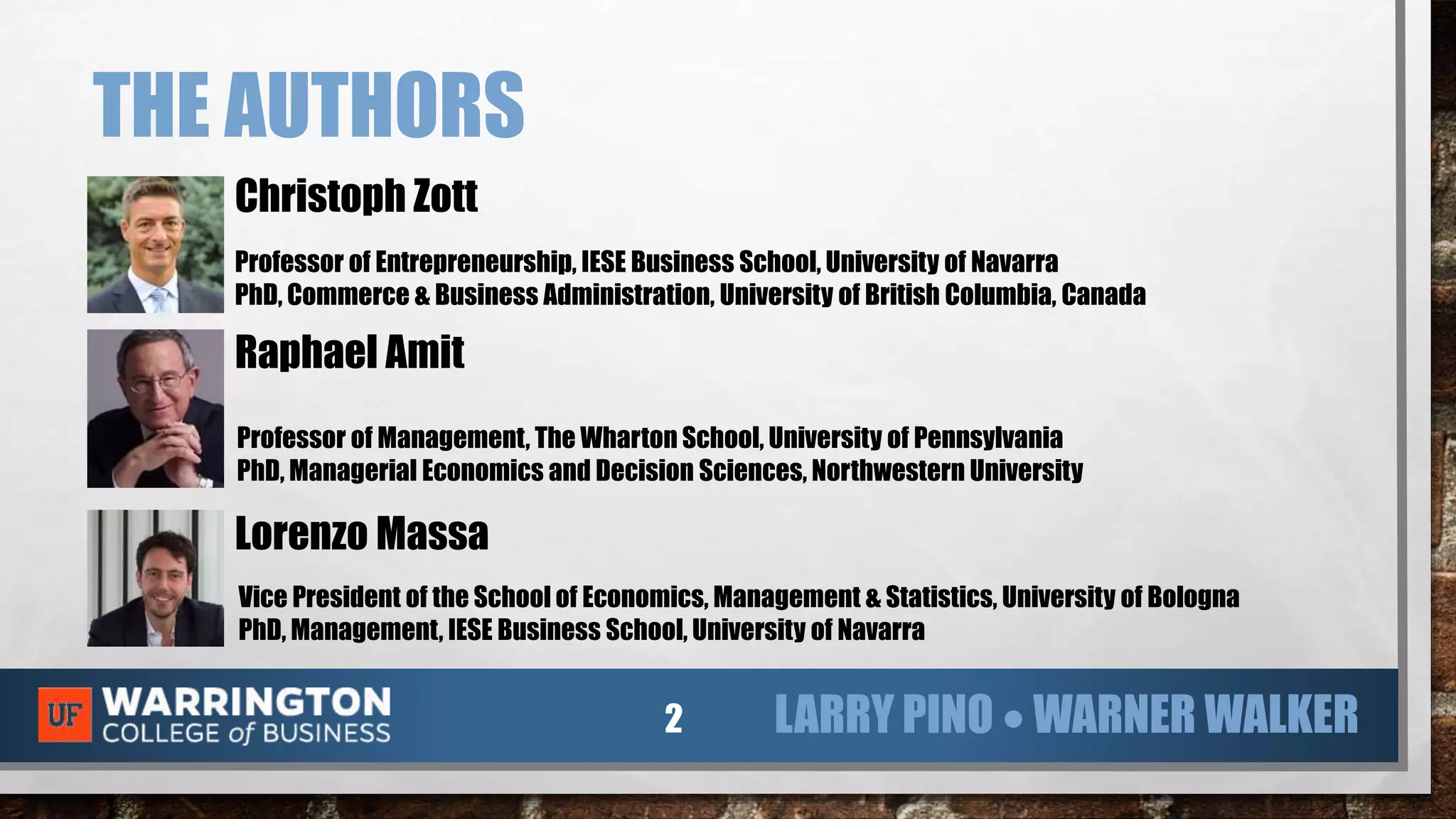 The Business Model: Recent Developments and Future Research | PPTX