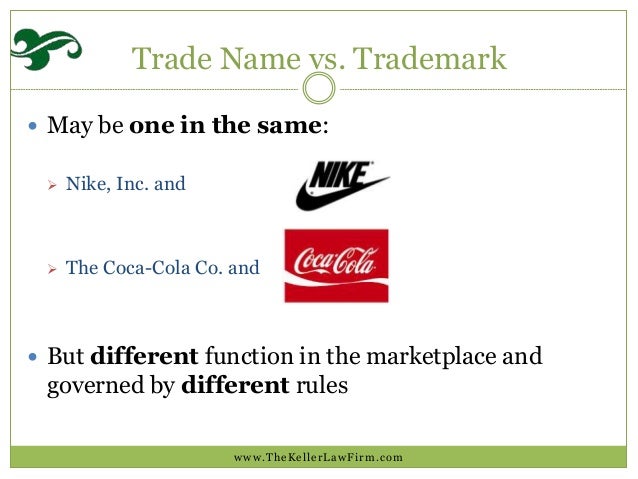 The Business of Naming Your Business: Distinguishing Trademarks and