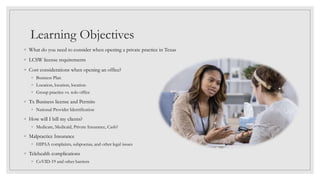 The business of social work private practice | PPTX