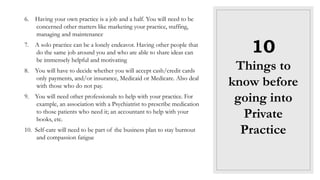 The business of social work private practice | PPTX